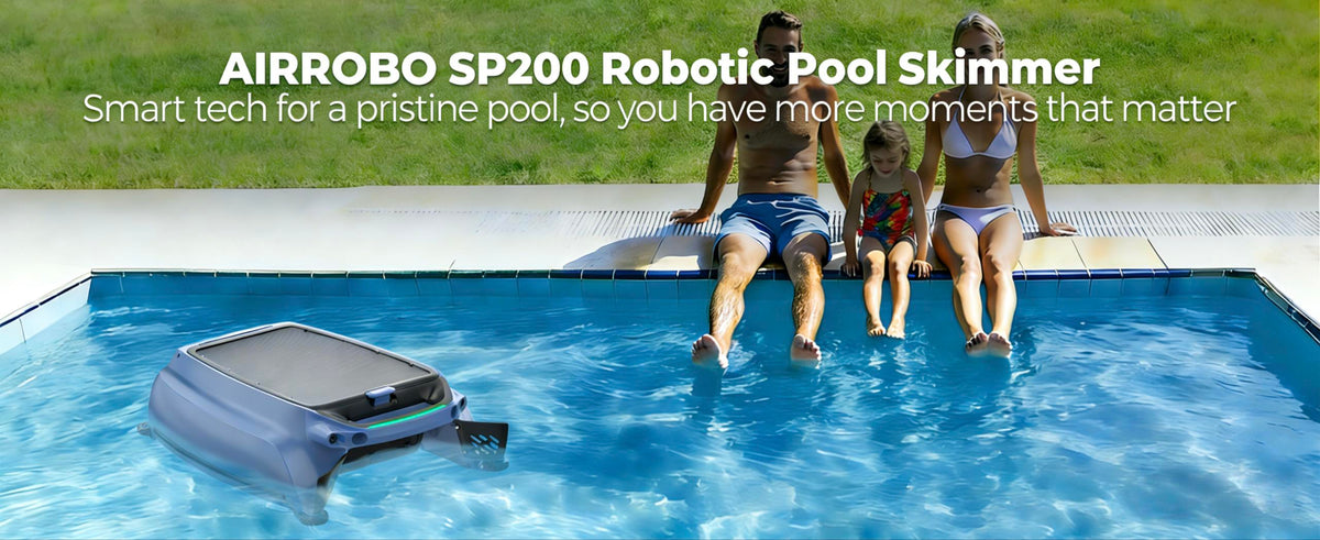 The Ultimate Solar-Powered Pool Skimmer Cleaner SP200: 24/7 Hands-Free ...